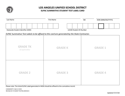 LAUSD Forms and Publications