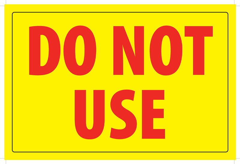 Wall Decal Do Not Use Wall Decal Do Not Use